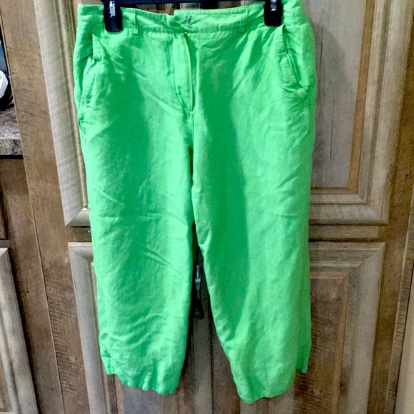 Larry Levine | Pants & Jumpsuits | Very Pretty Larry Levine Lime Green ...